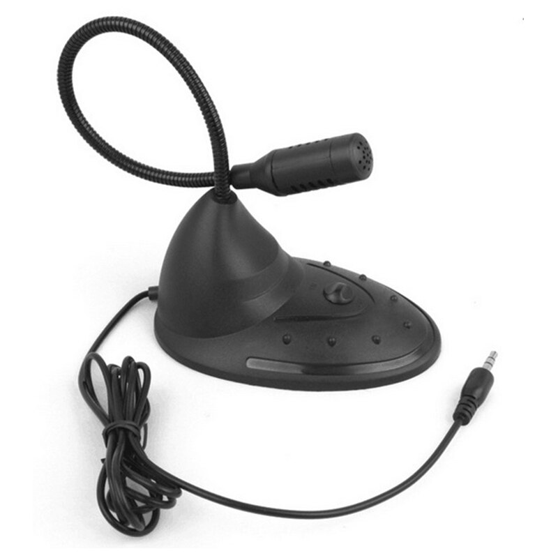 Flexible Stand Mini Studio Microphone 3.5mm for Computer - E-China express